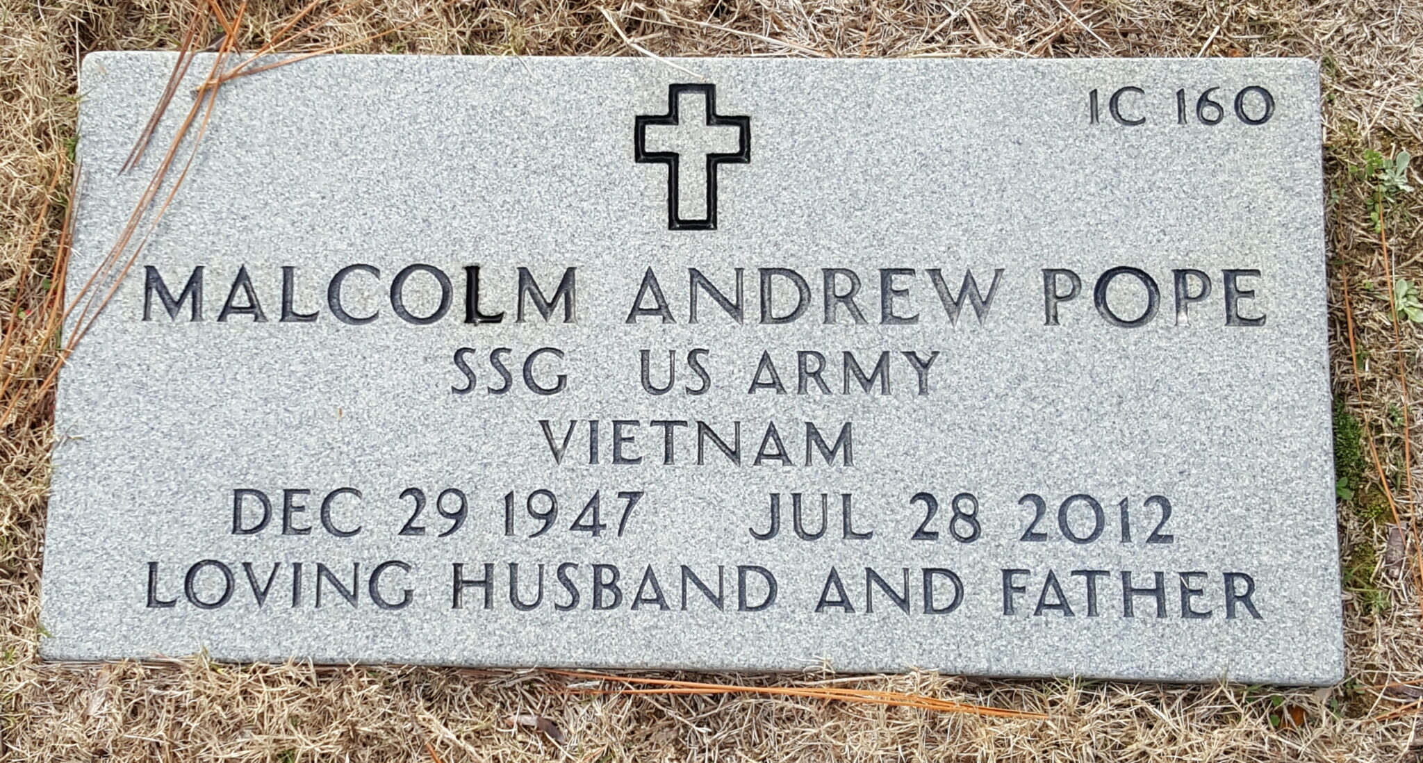 Malcolm Pope – Dog Tag to family – Vietnam Veteran | Patriot Connections